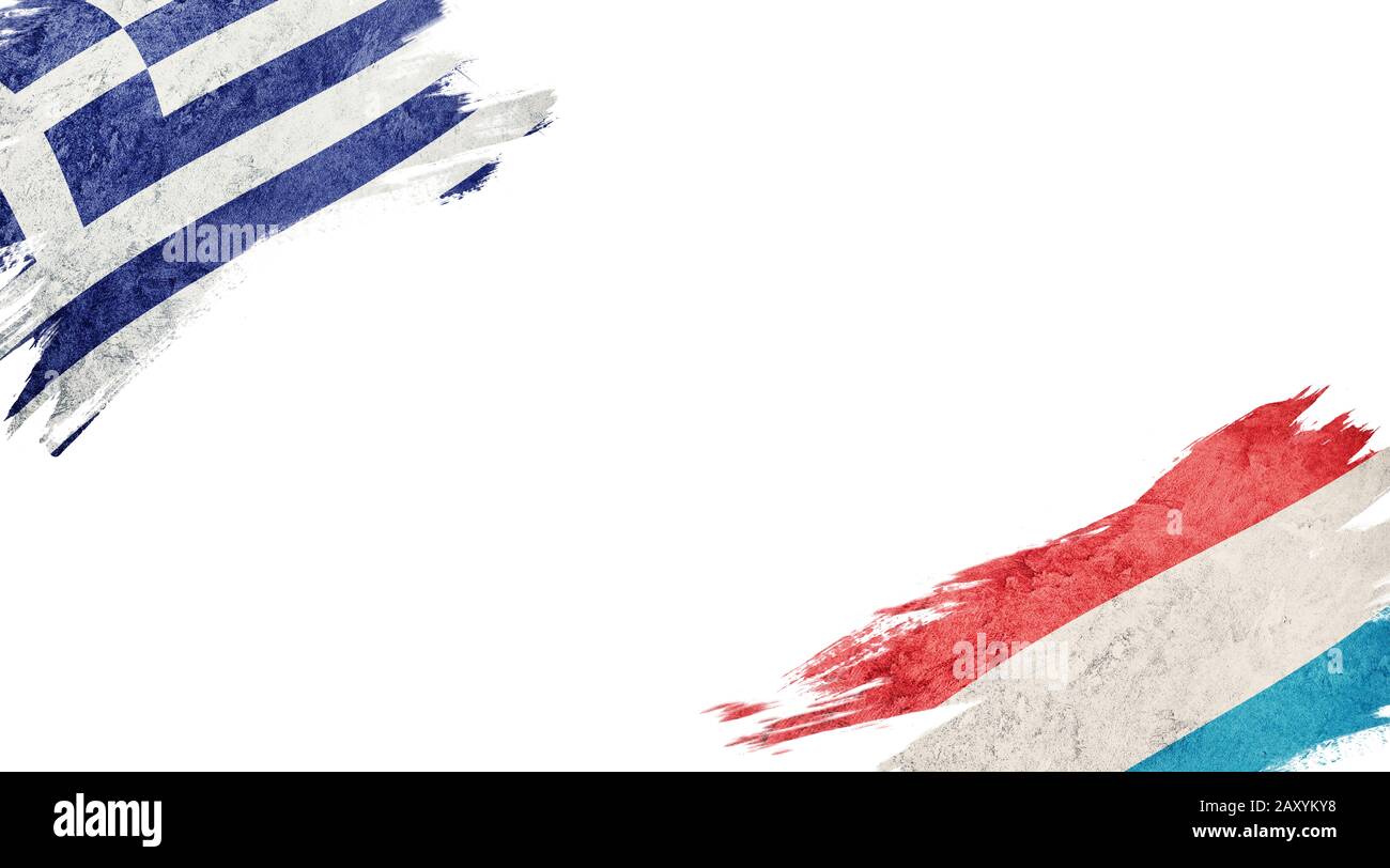 Greece luxembourg flag Cut Out Stock Images & Pictures - Alamy