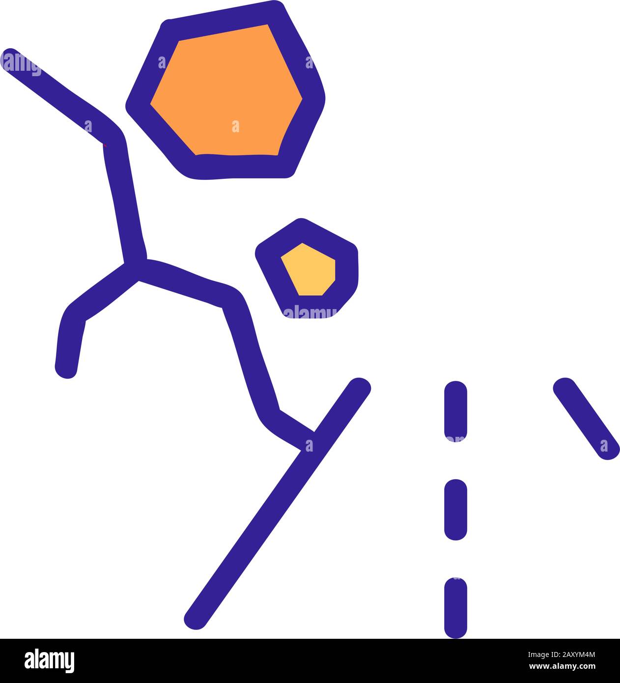 landslide Icon vector. Isolated contour symbol illustration Stock ...