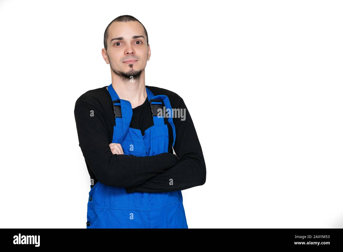 Professional repair, installation and maintenance technician. In a work ...