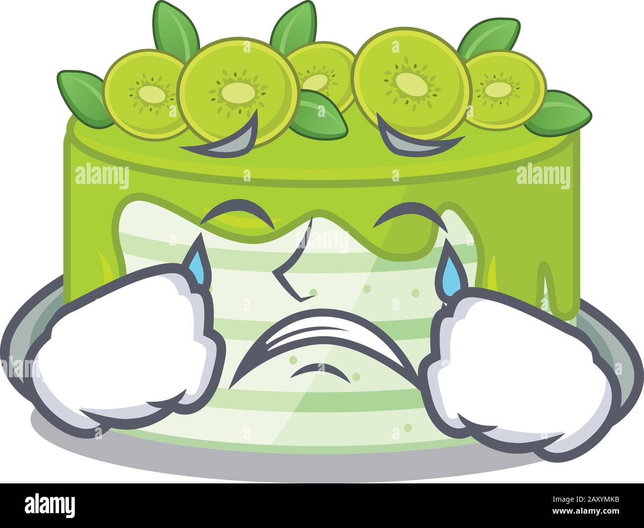 Sad face cake Stock Vector Images - Alamy