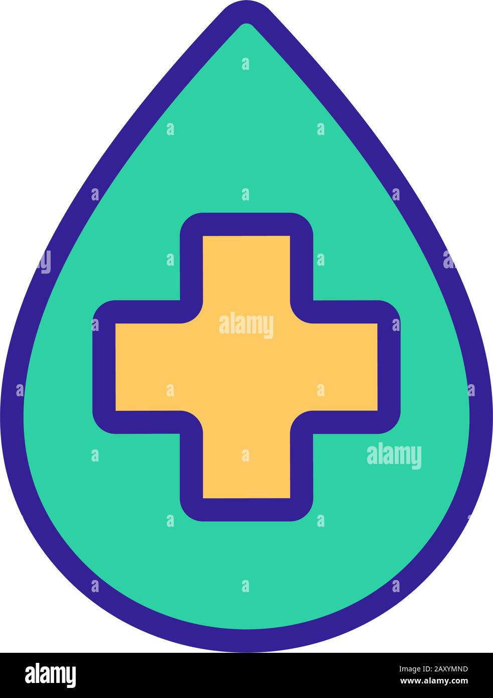 hospital blood icon vector. Isolated contour symbol illustration Stock ...