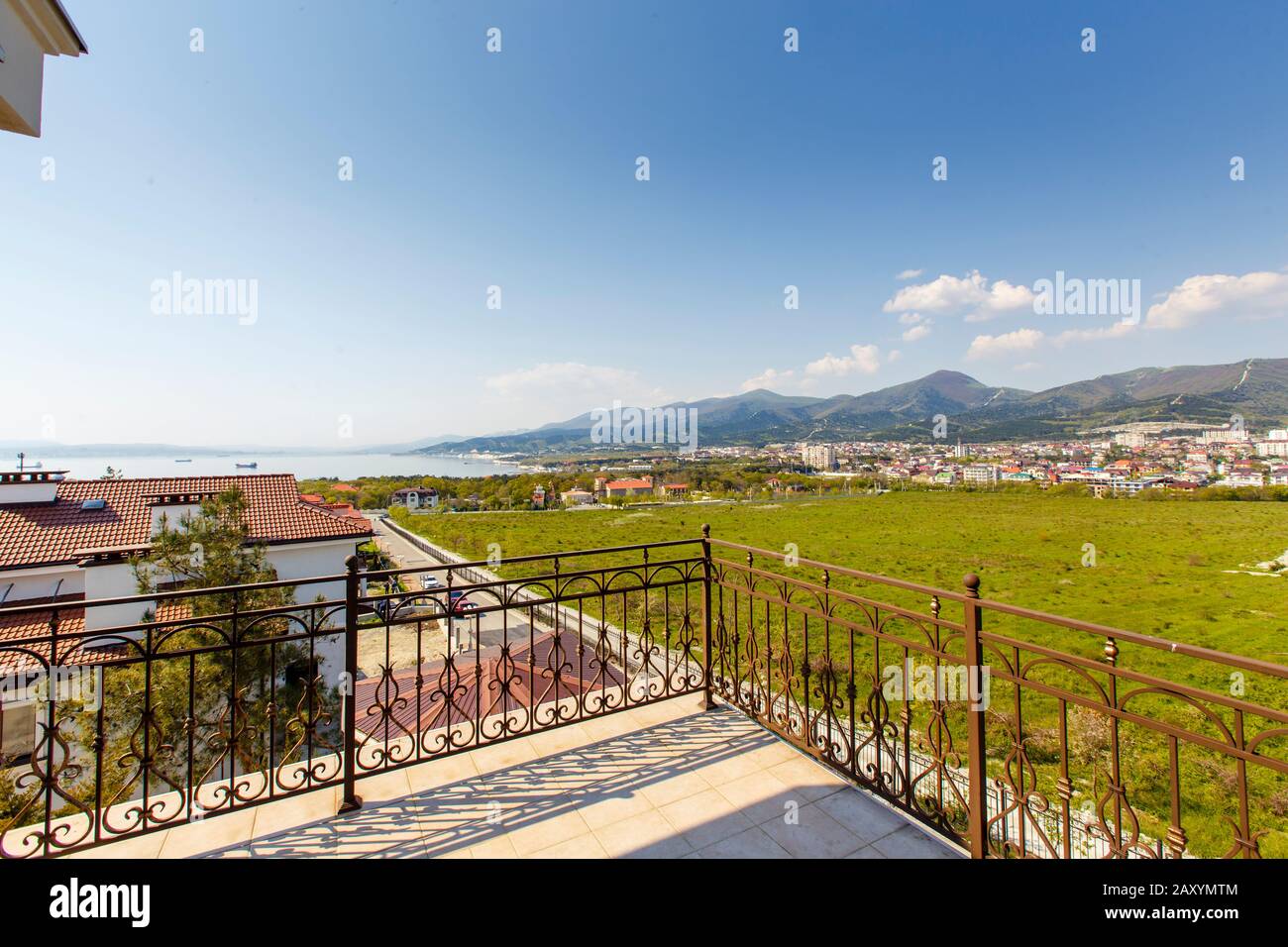 Large beautiful rich spacious veranda in the cottage with views of the ...