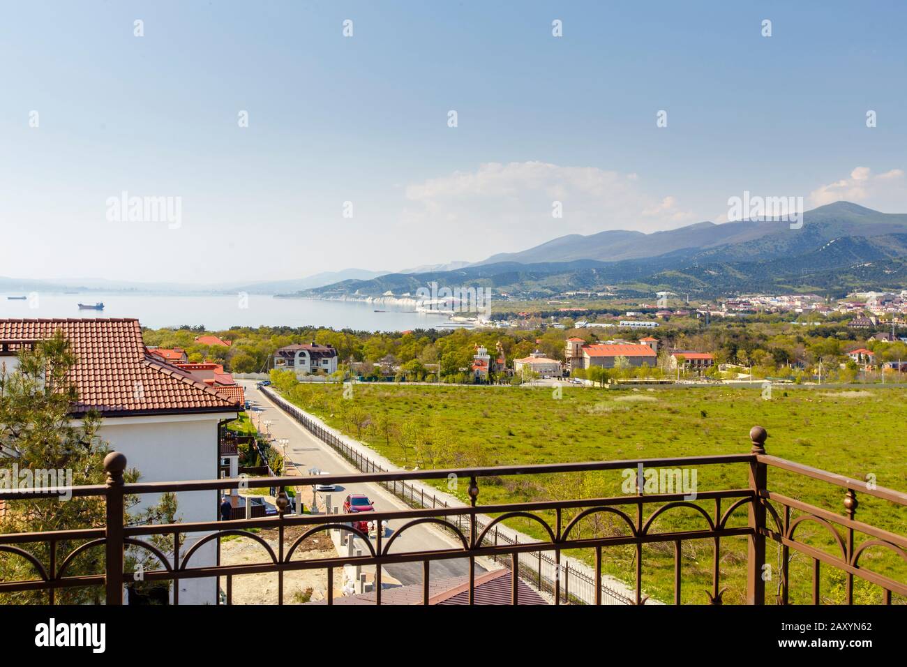 Large beautiful rich spacious veranda in the cottage with views of the ...