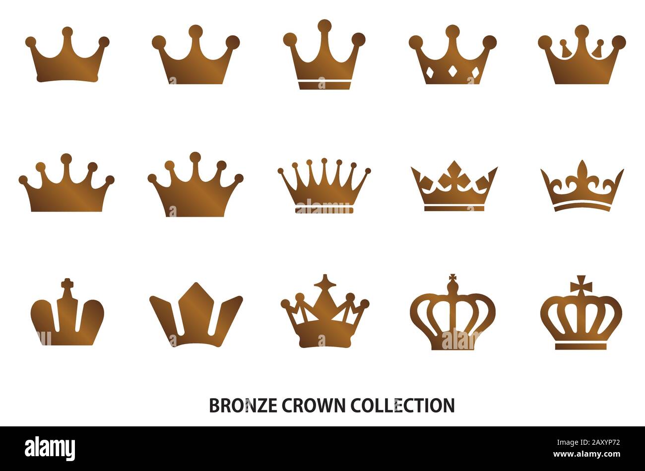 Bronze crown icon vector illustration Stock Vector Image & Art - Alamy