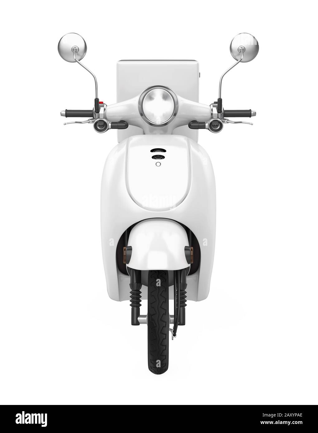 Motorcycle Delivery Box Isolated Stock Photo - Alamy