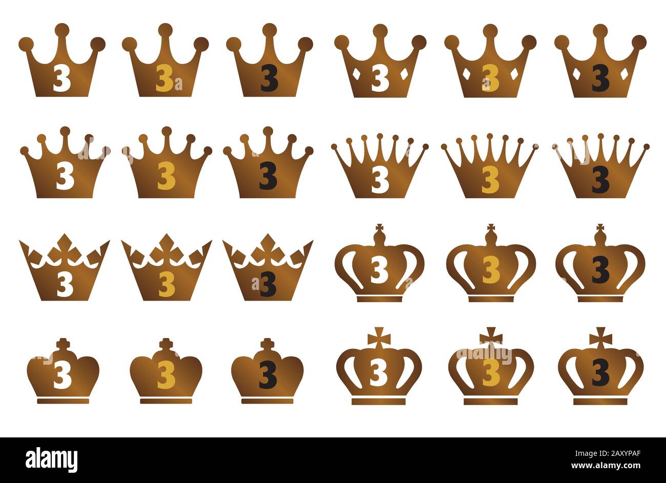 Bronze to gold level Stock Vector Images - Alamy