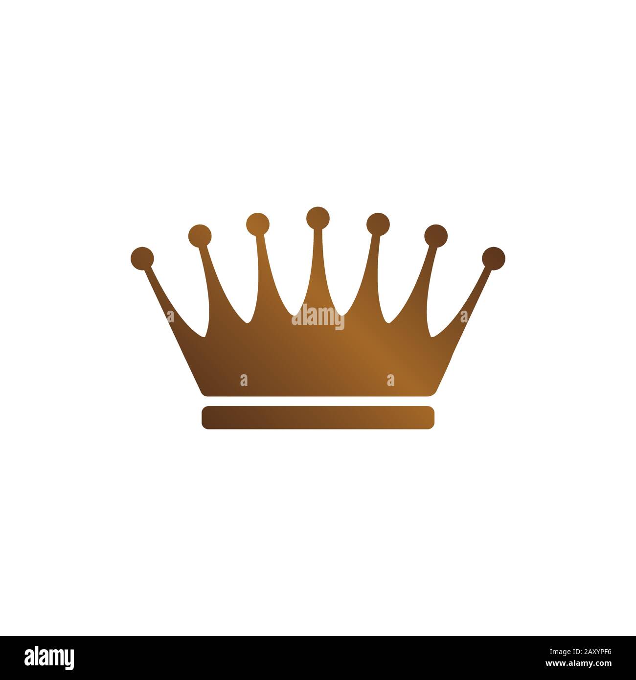 Bronze crown icon vector illustration Stock Vector Image & Art - Alamy