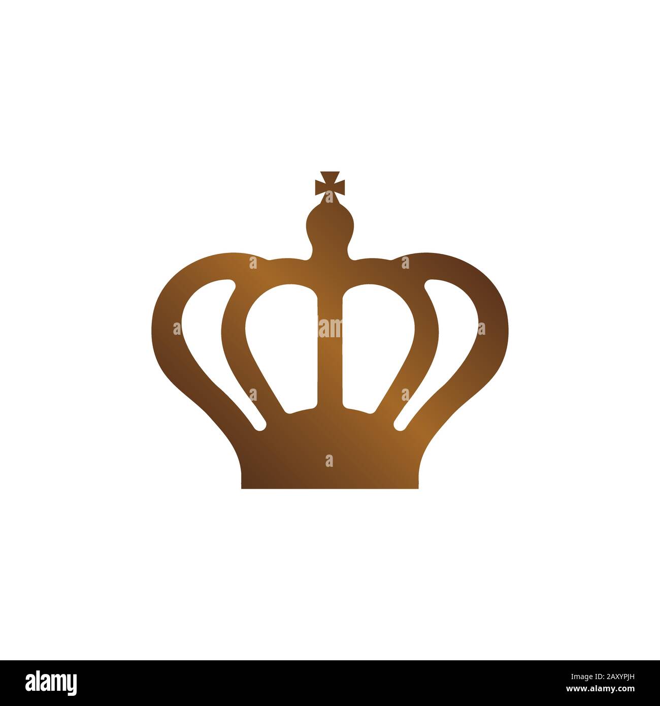 Bronze Crown Icon Vector Illustration Stock Vector Image And Art Alamy
