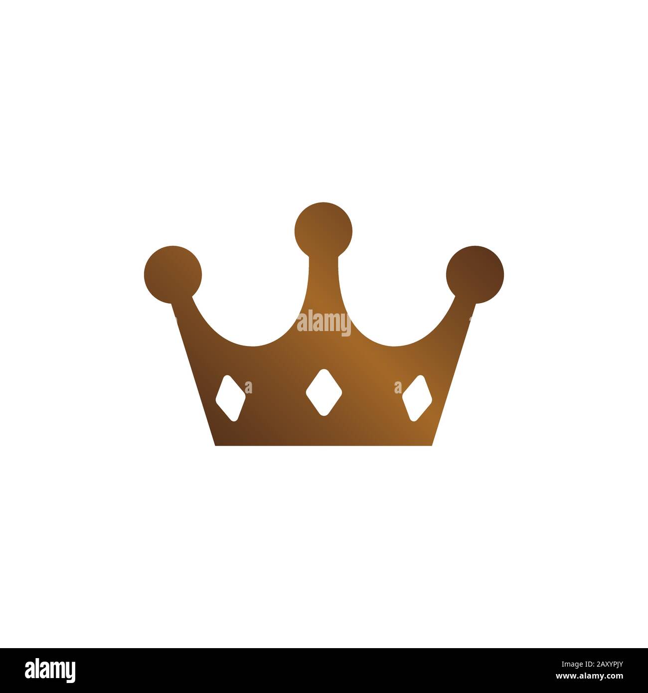 Bronze crown icon vector illustration Stock Vector Image & Art - Alamy