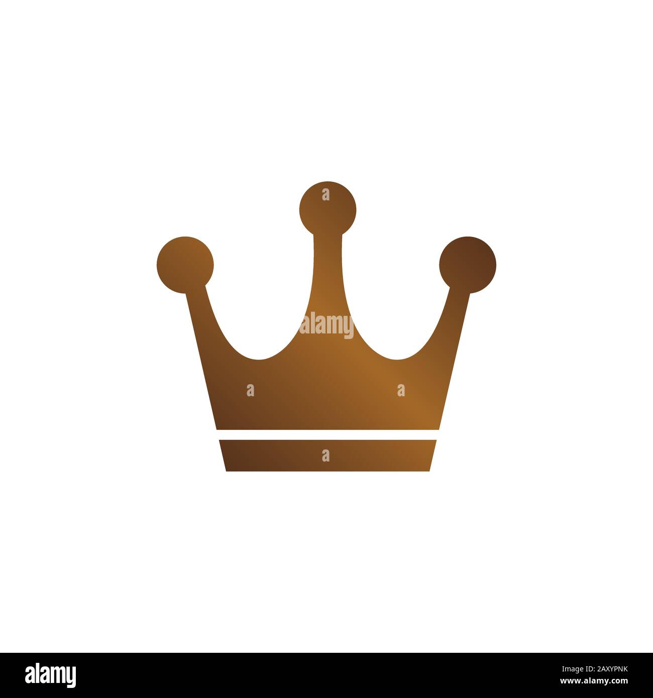 Bronze crown icon vector illustration Stock Vector Image & Art - Alamy
