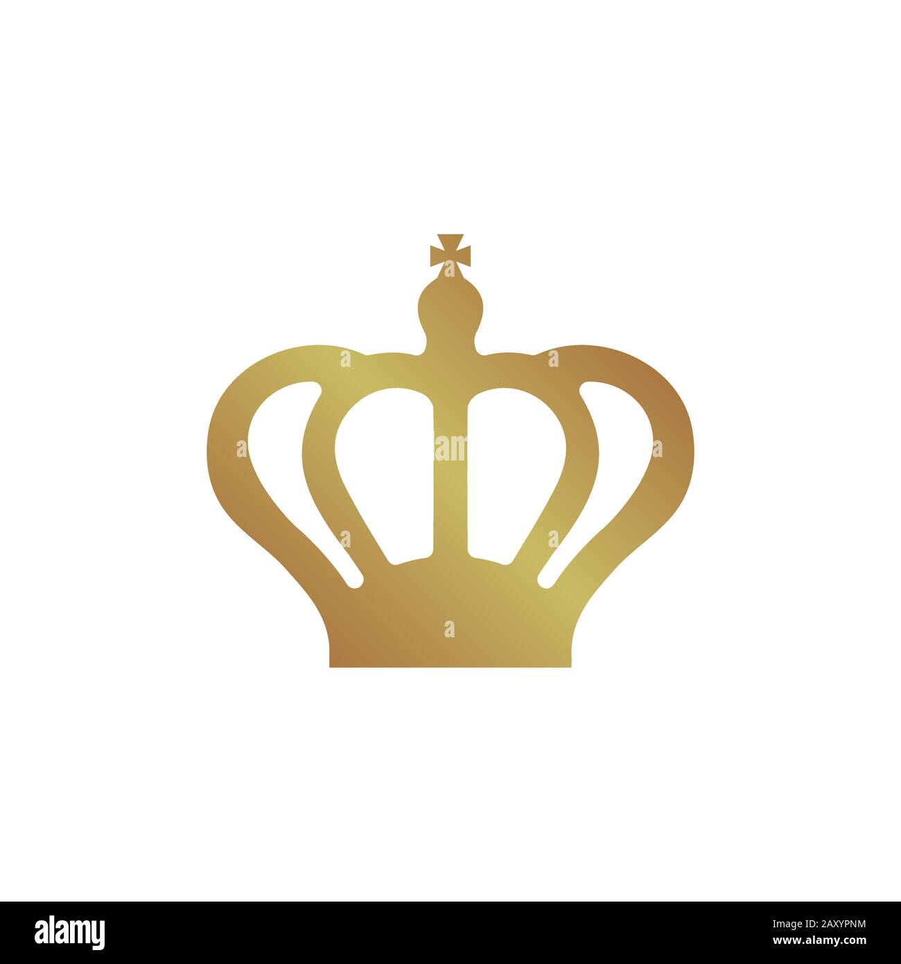 Gold crown icon vector Cut Out Stock Images & Pictures - Alamy