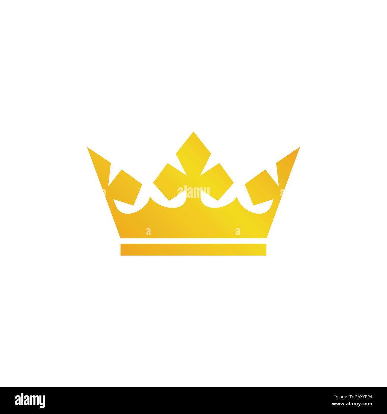 Gold crown icon vector illustration Stock Vector Image & Art - Alamy