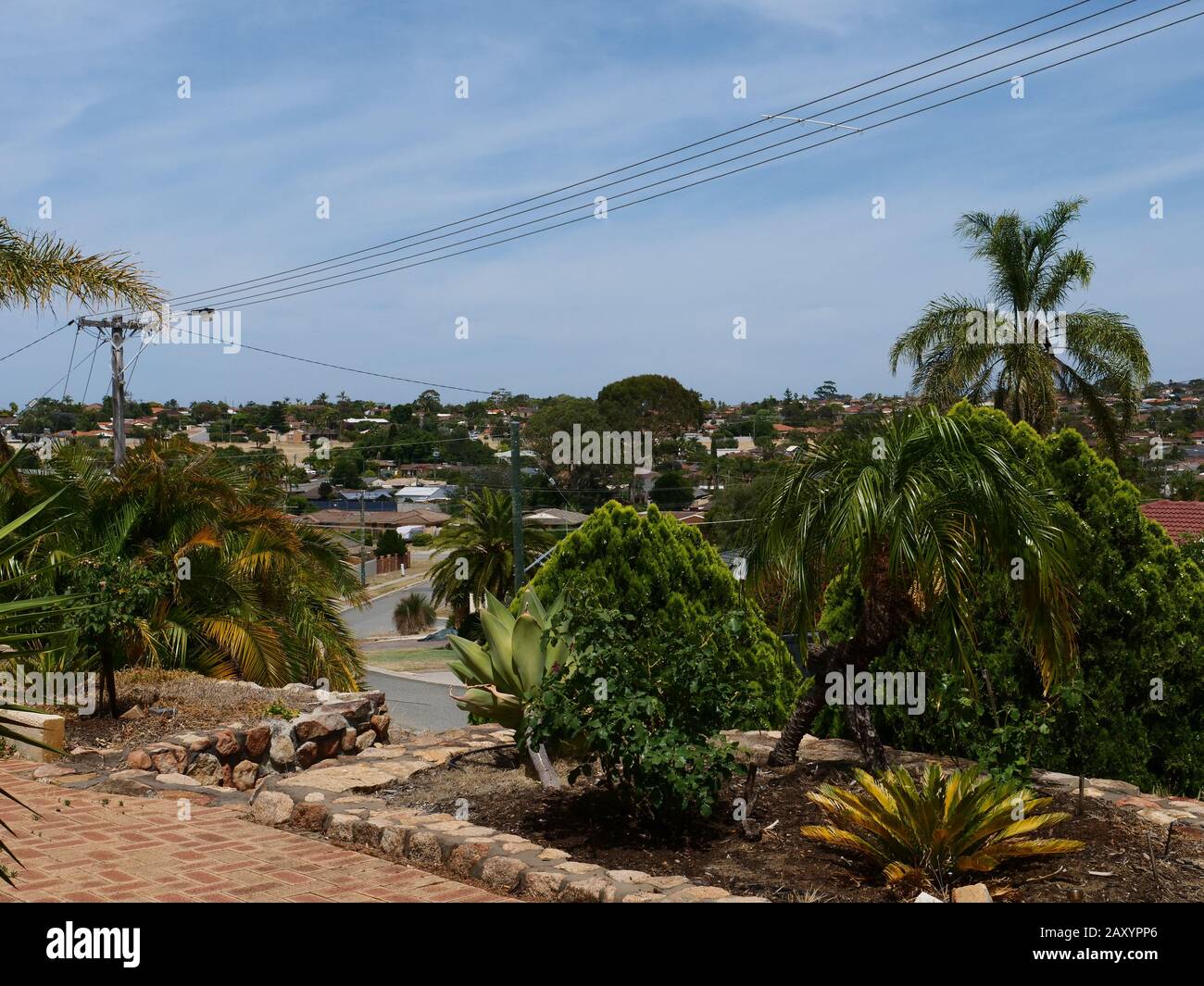 Street seen in Beldon, suburb of Perth, Western Australia Stock Photo ...