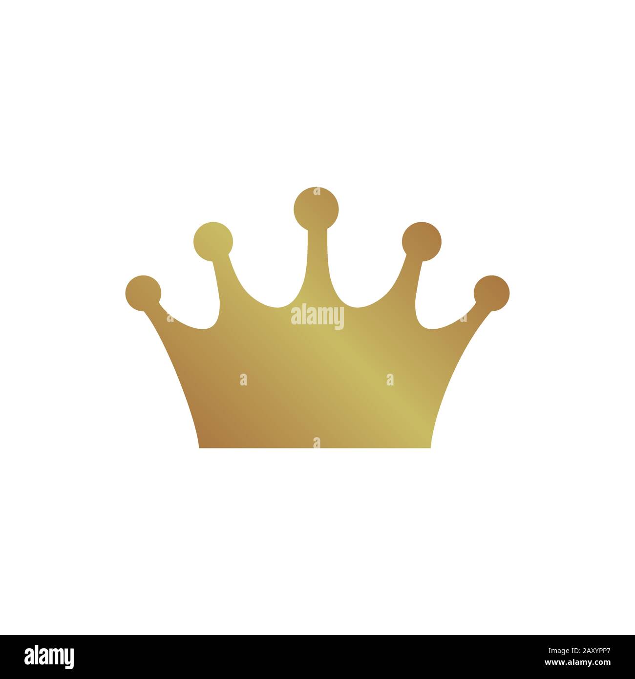 Crown gold vector hi-res stock photography and images - Alamy