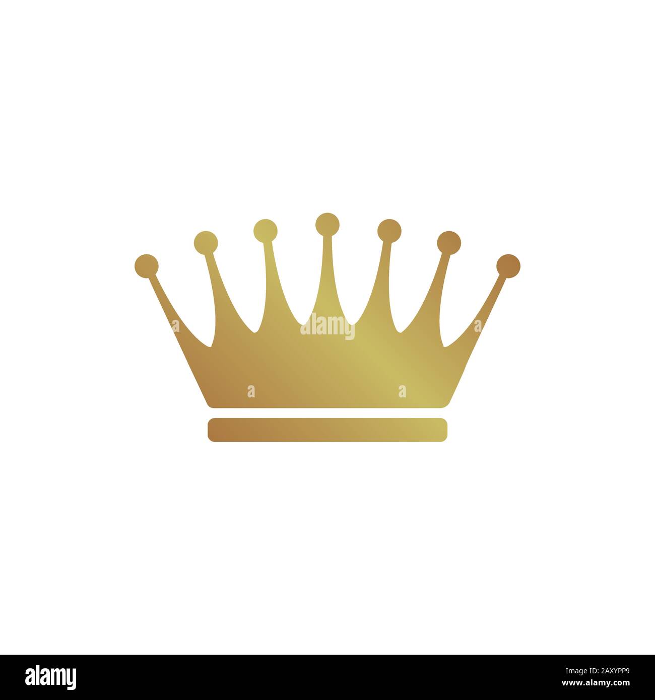 Gold Crown Illustration Stock Vector Images Alamy