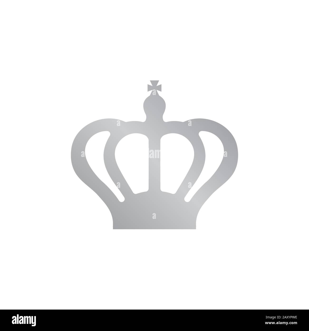 Silver crown icon vector illustration Stock Vector Image & Art - Alamy