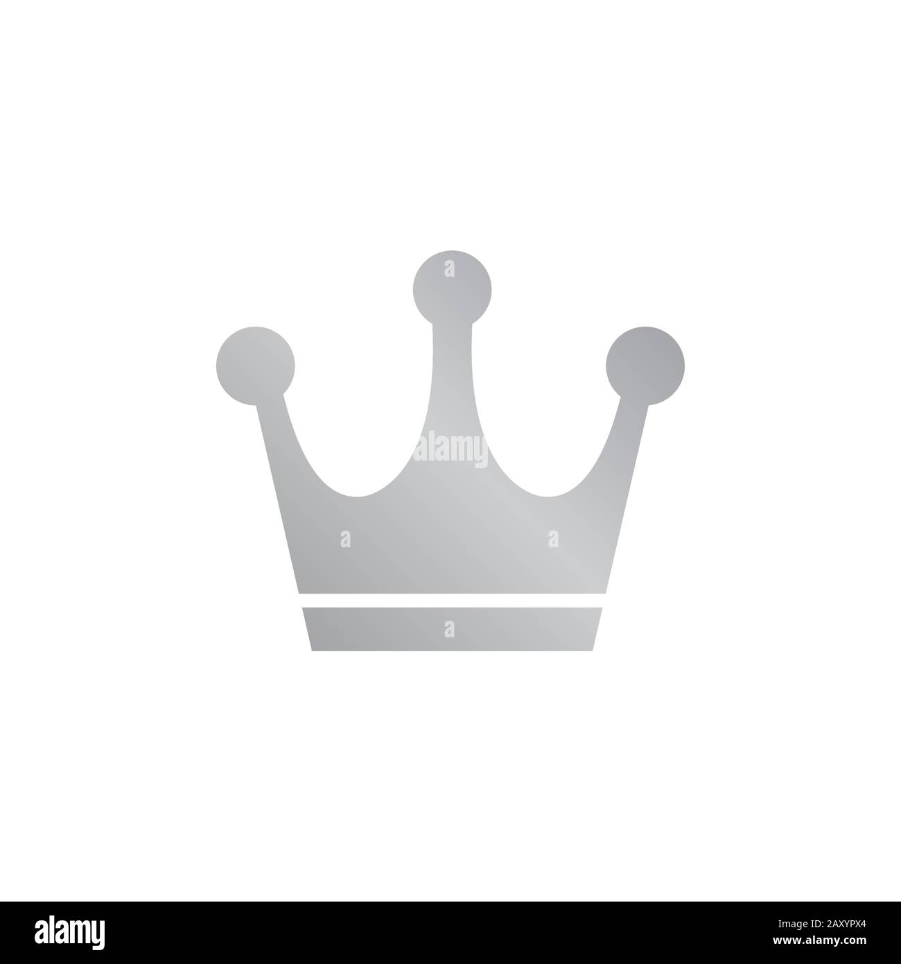Silver crown icon vector illustration Stock Vector Image & Art - Alamy