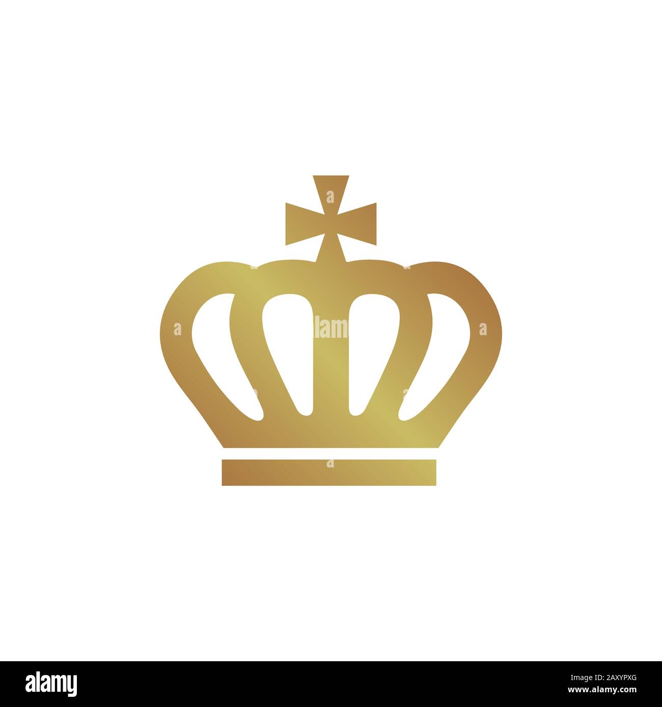 Gold crown icon vector illustration Stock Vector Image & Art - Alamy