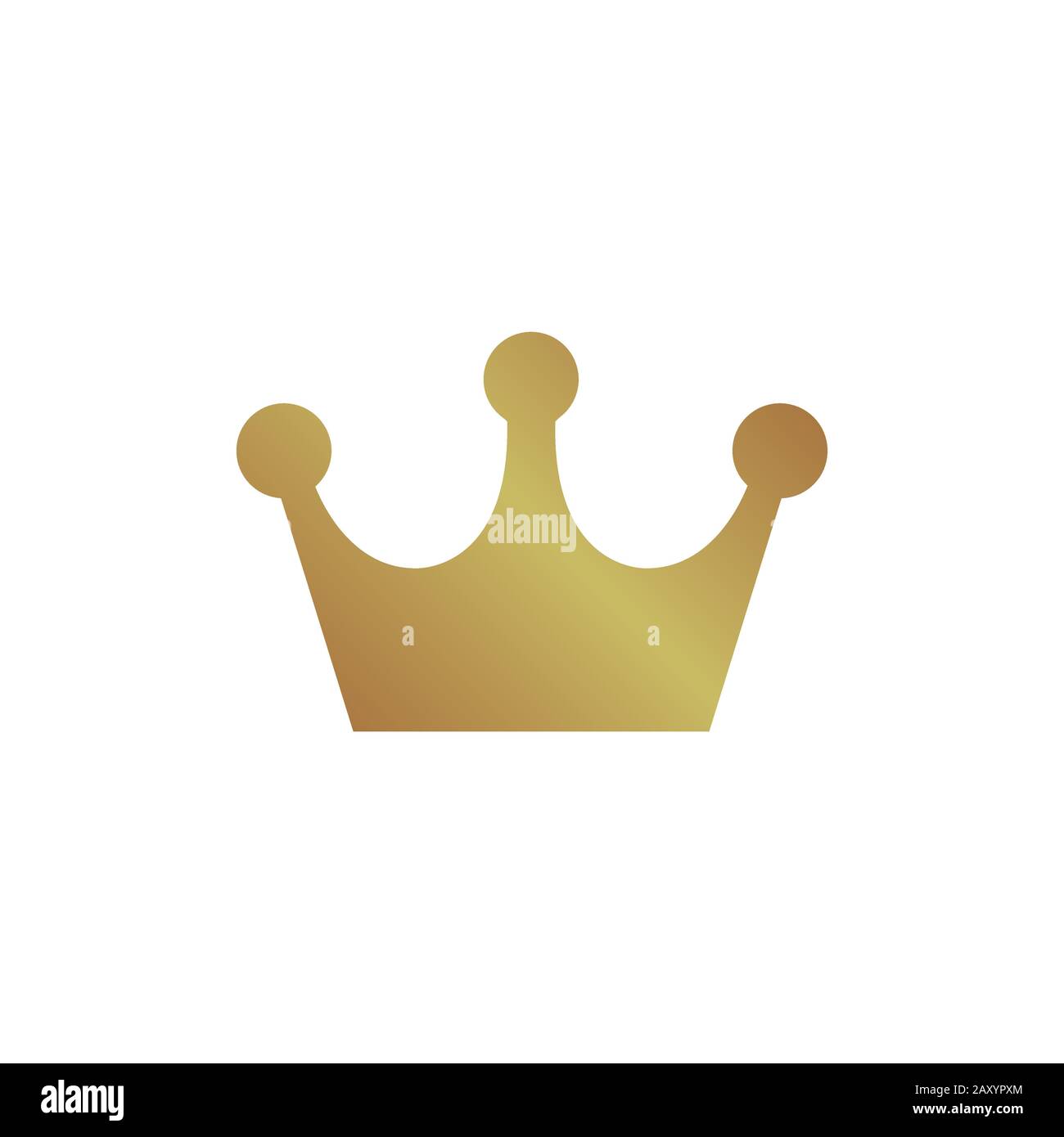 Gold crown icon vector illustration Stock Vector Image & Art - Alamy