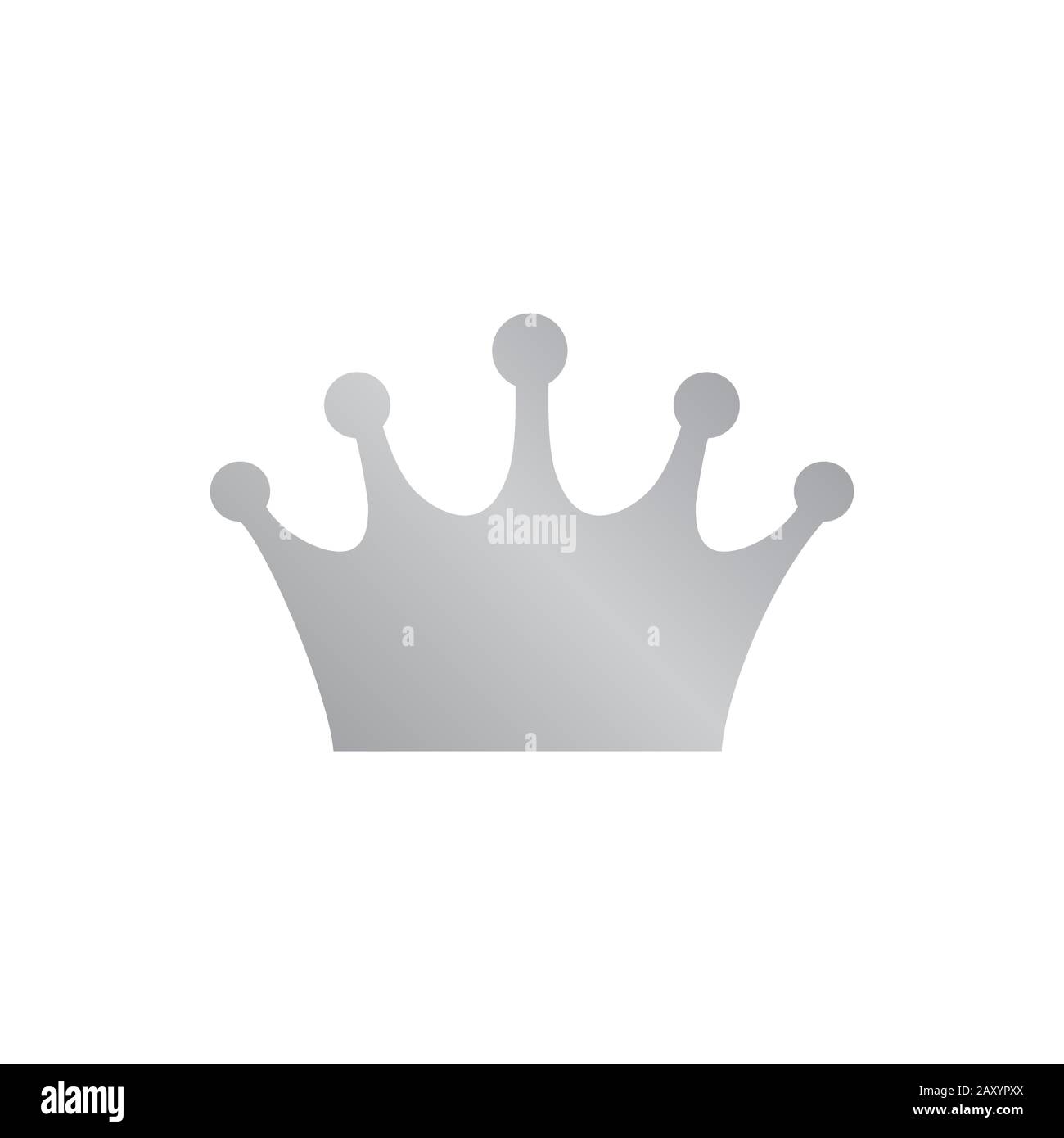 Silver crown icon vector illustration Stock Vector Image & Art - Alamy