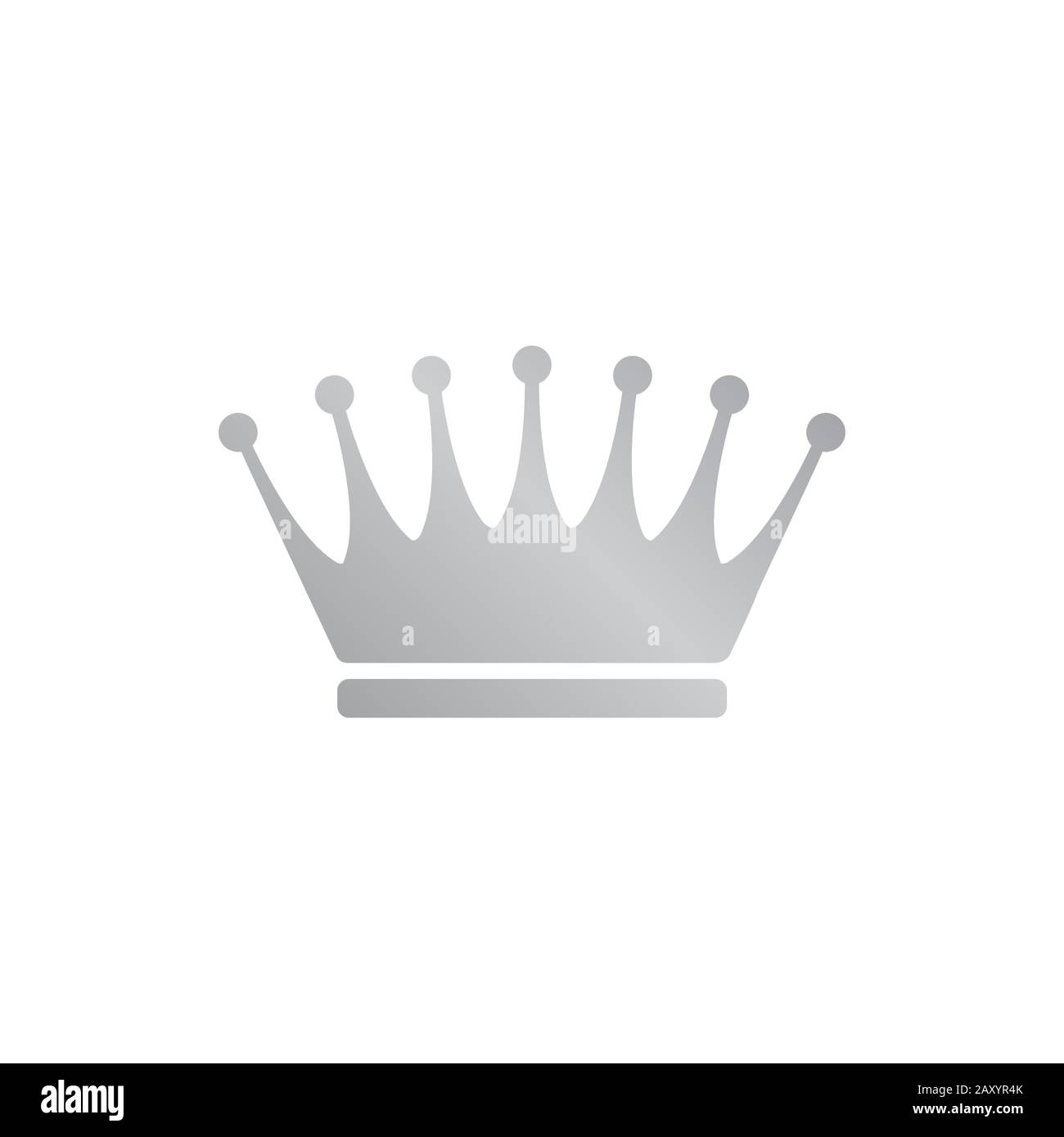 Silver crown icon vector illustration Stock Vector Image & Art - Alamy