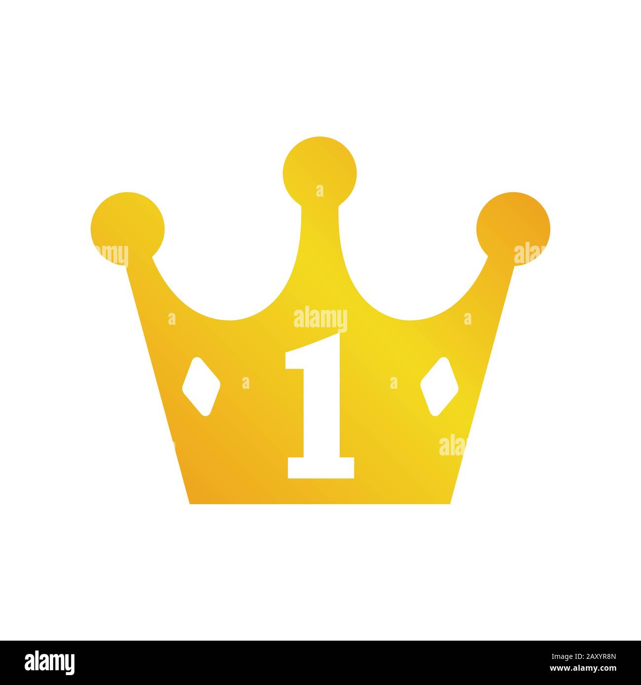 Gold crown icon / 1st place Stock Vector Image & Art - Alamy