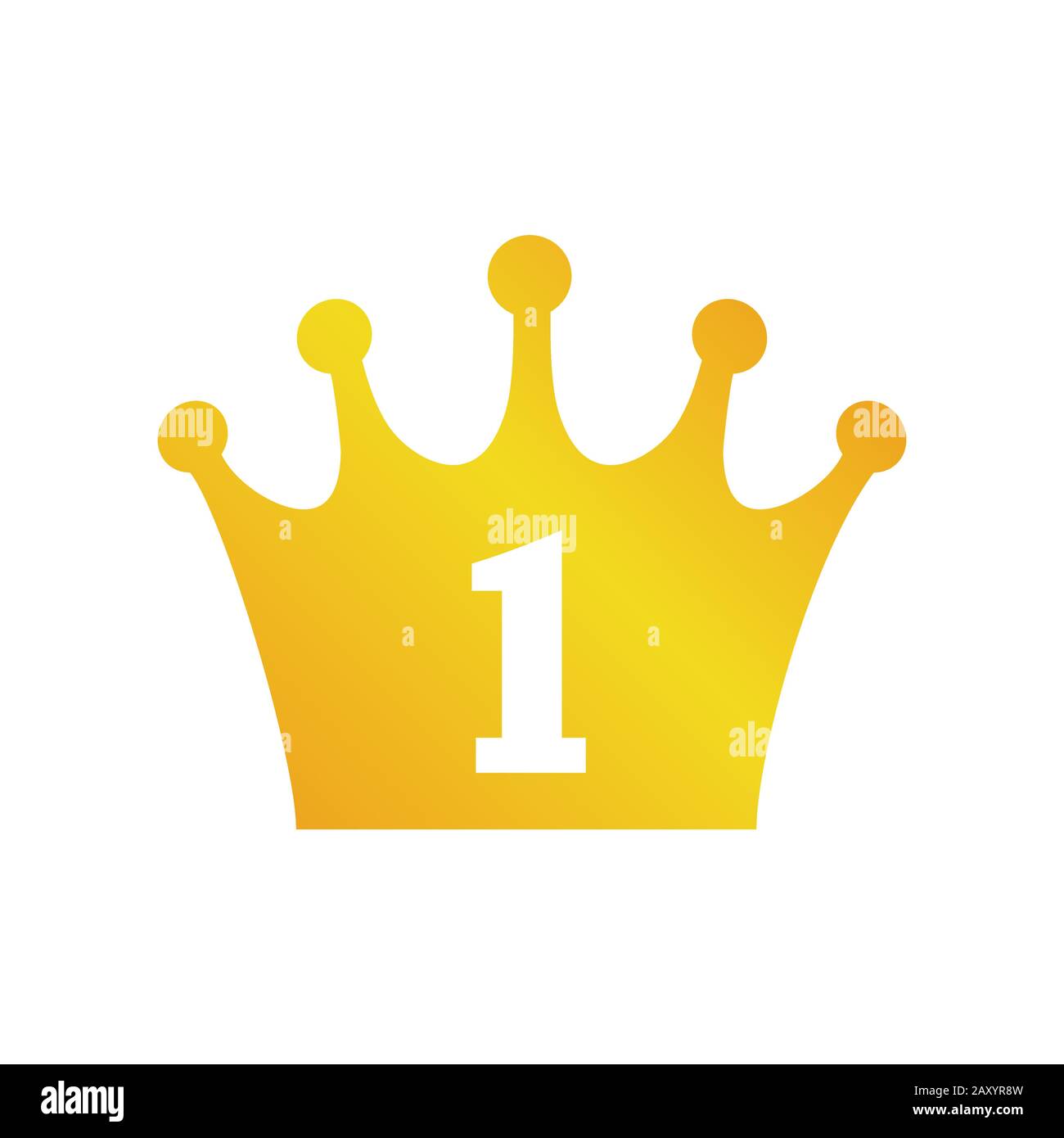 Gold crown icon / 1st place Stock Vector Image & Art - Alamy