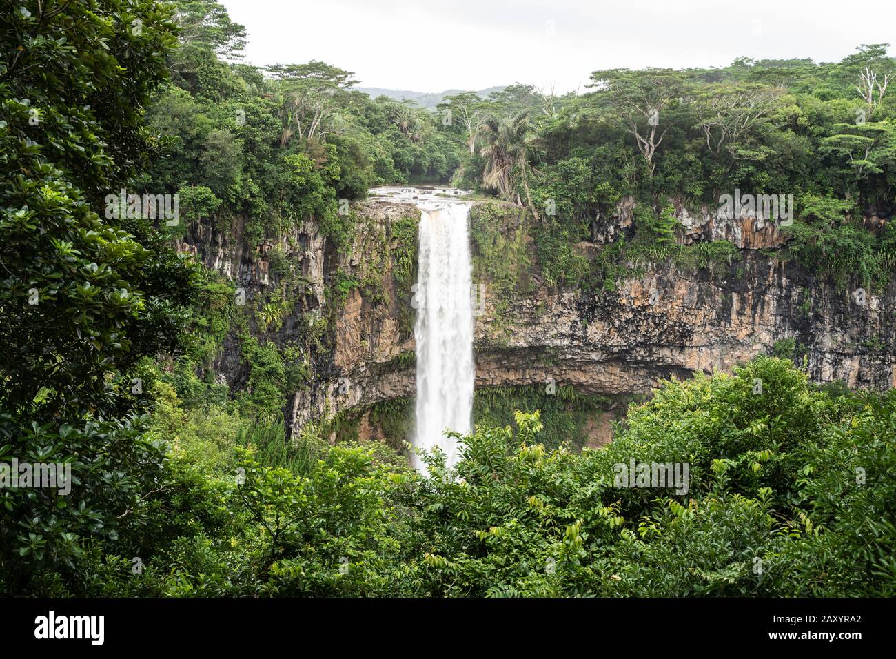Chamarel Falls Waterfall In Mauritius Island, Africa Stock Photo - Alamy