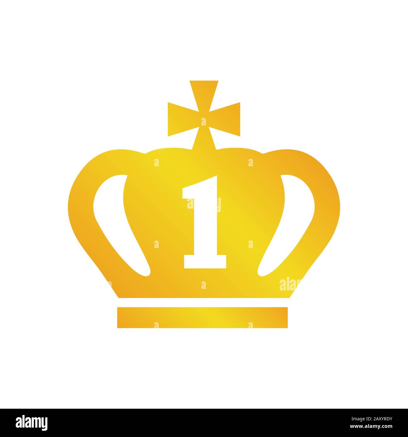 Gold crown icon / 1st place Stock Vector Image & Art - Alamy