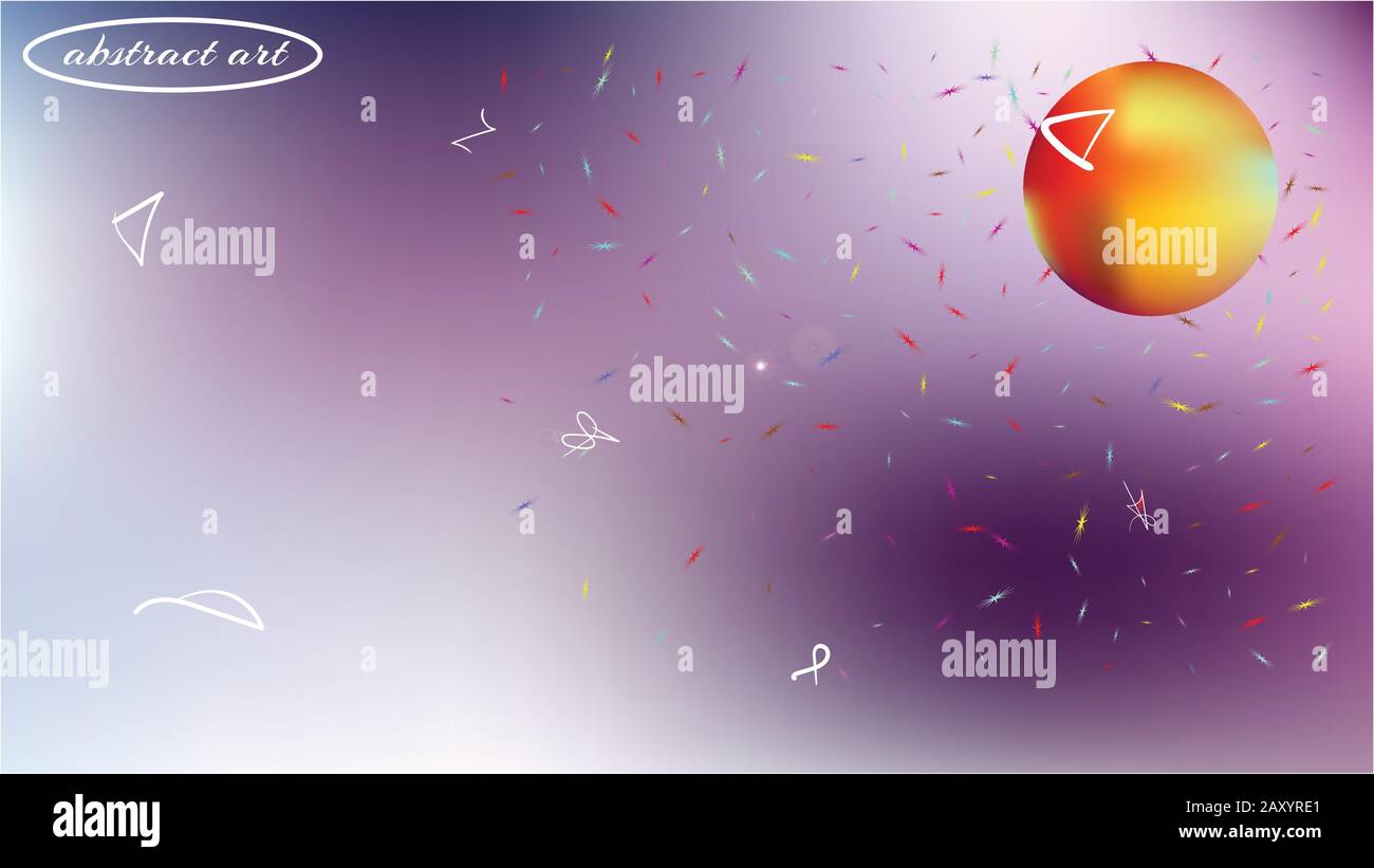 Remarkable universe background. Illustration, color. Professional hi ...