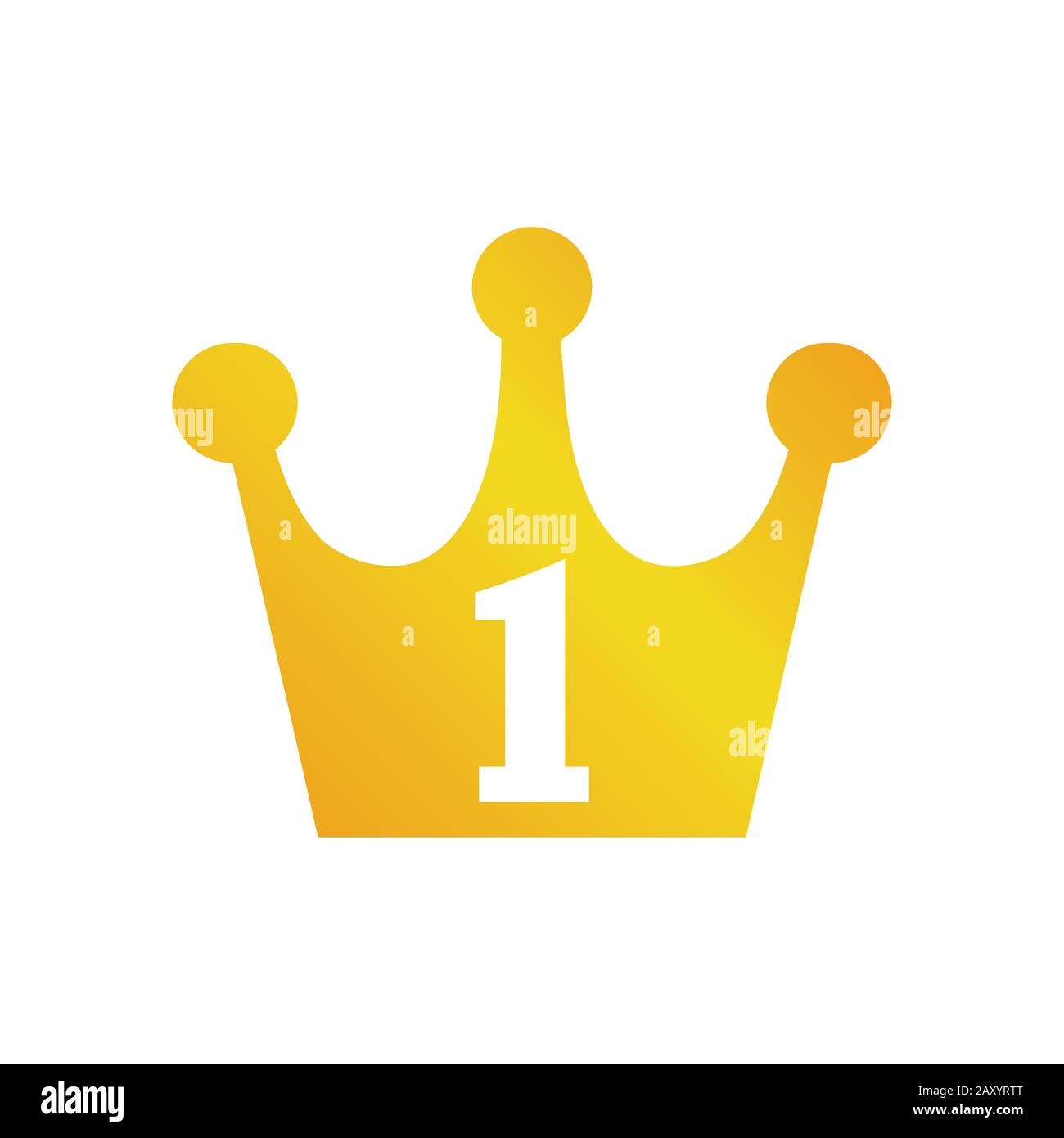 Gold crown icon / 1st place Stock Vector Image & Art - Alamy