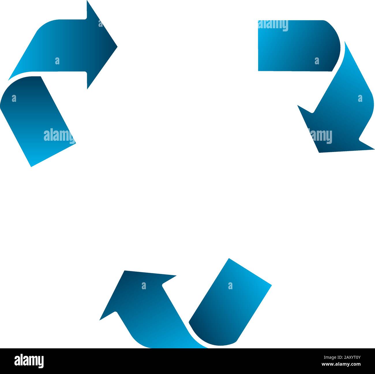 3 steps triangle template illustration / blank, design space ( recycle ...