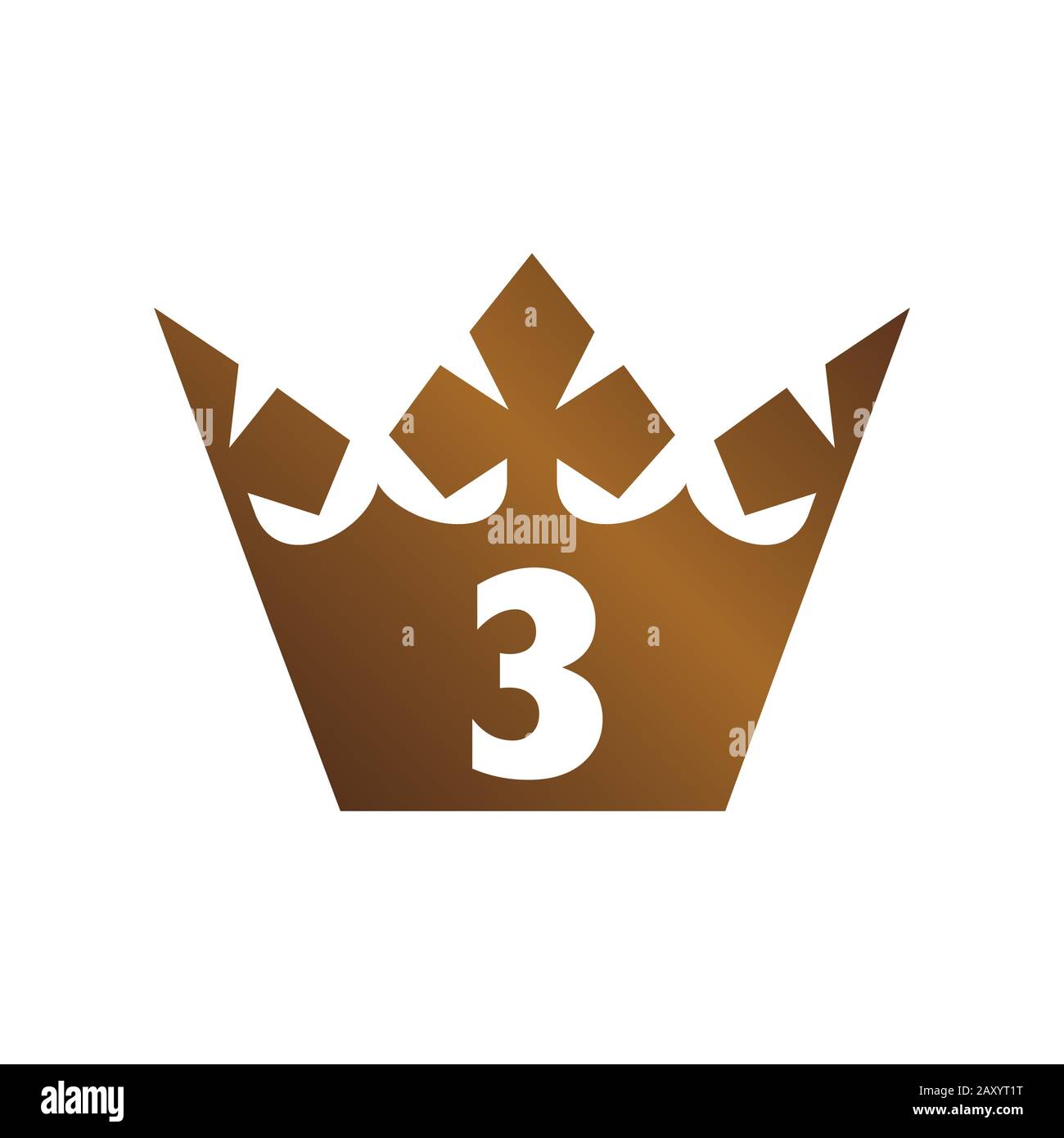 Bronze crown icon / 3rd place Stock Vector Image & Art - Alamy