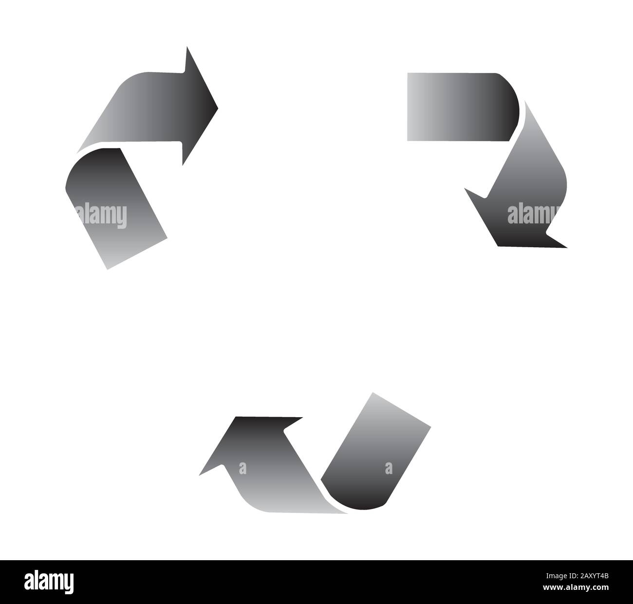 3 steps triangle template illustration / blank, design space ( recycle ...