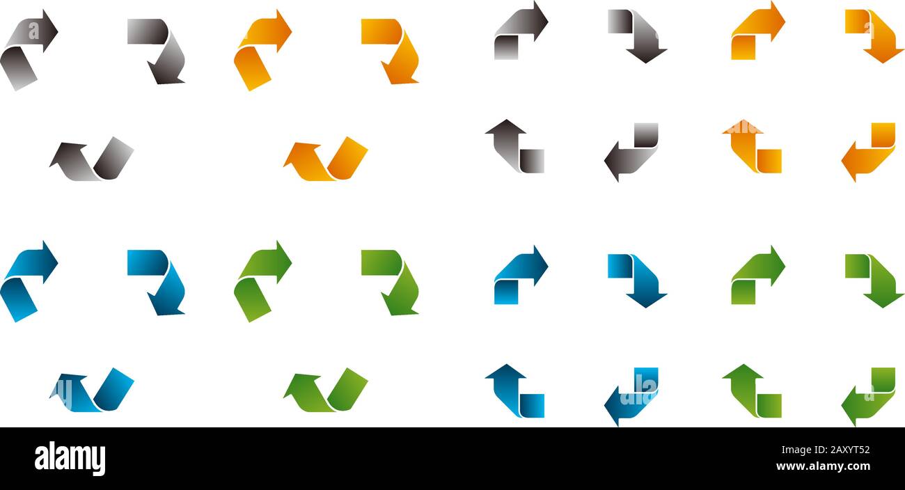 3 steps / 4 steps template illustration set / blank, design space ...