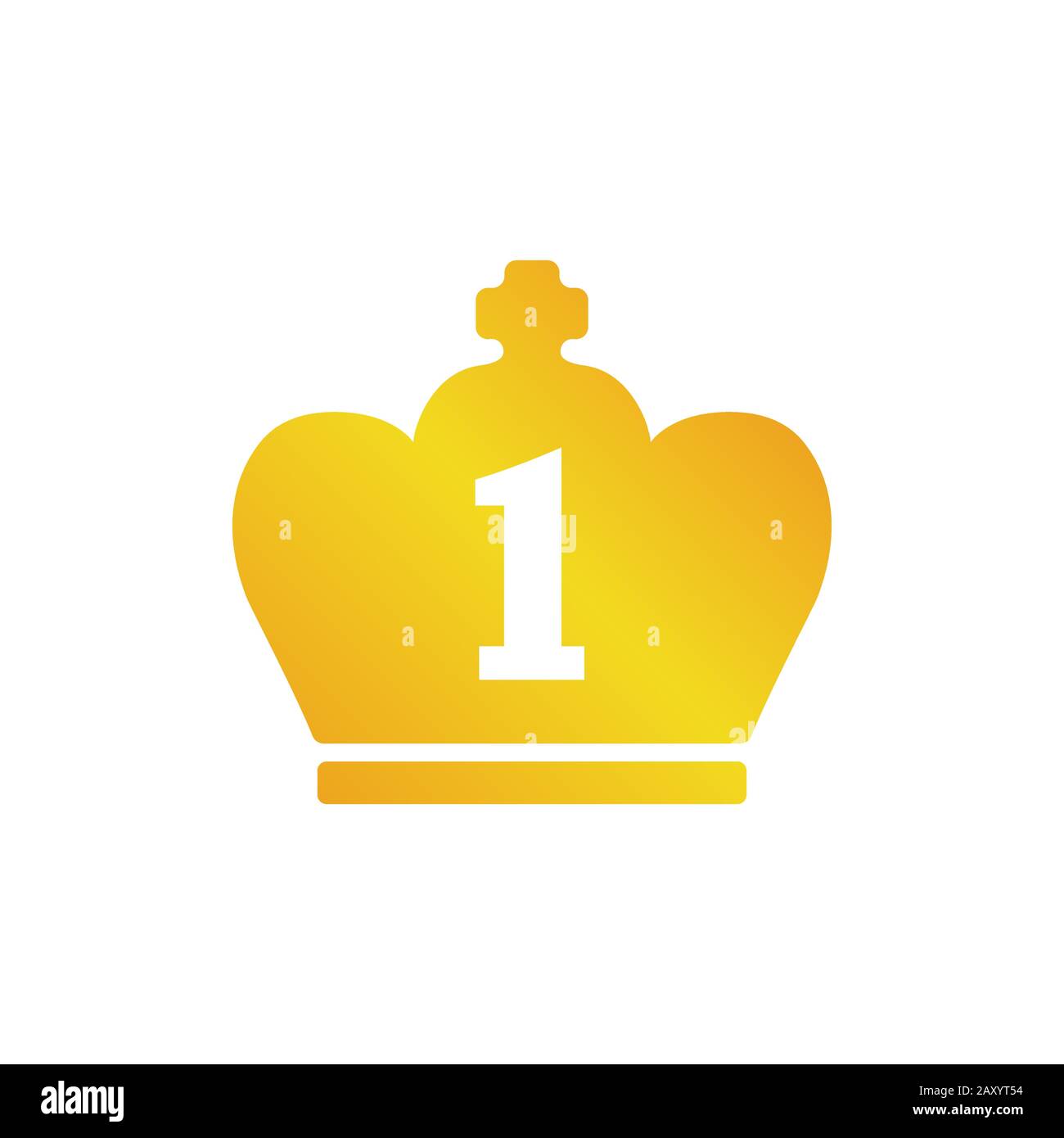 Gold crown icon / 1st place Stock Vector Image & Art - Alamy