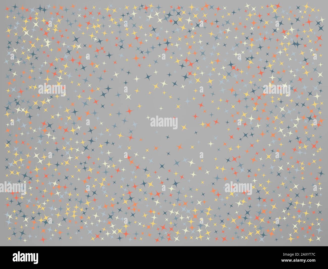 White neutral colored background. Stars confetti. Creative colorific ...