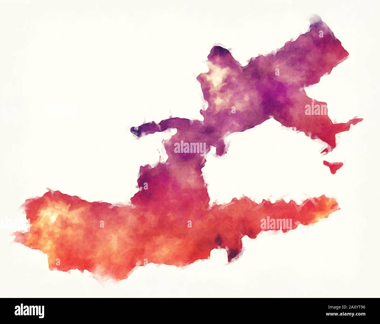 Sughd silhouette map hi-res stock photography and images - Alamy