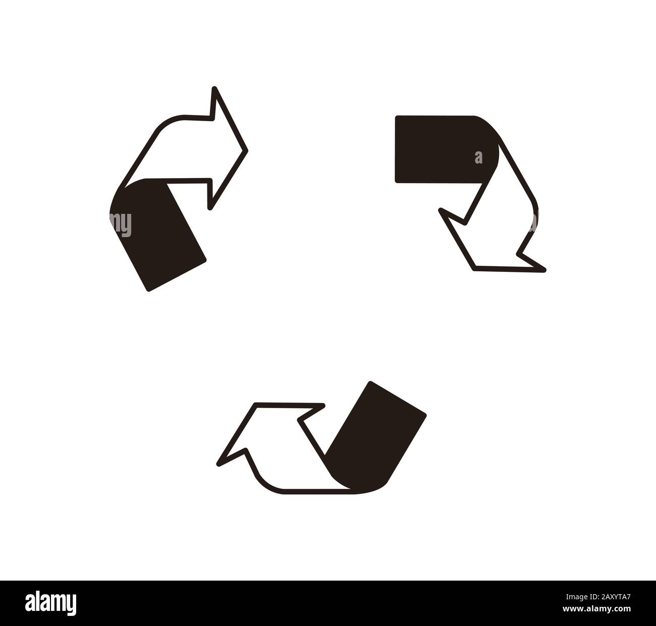 3 steps triangle template illustration / blank, design space ( recycle ...