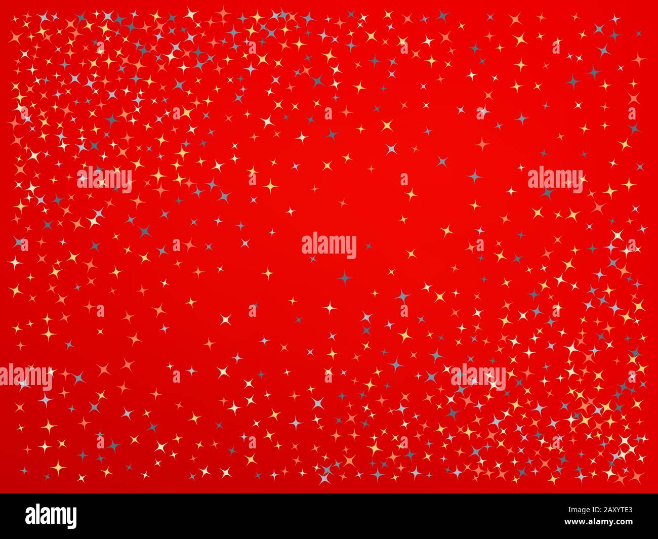Red color background. Stars confetti. Usefull colorific fantasy ...