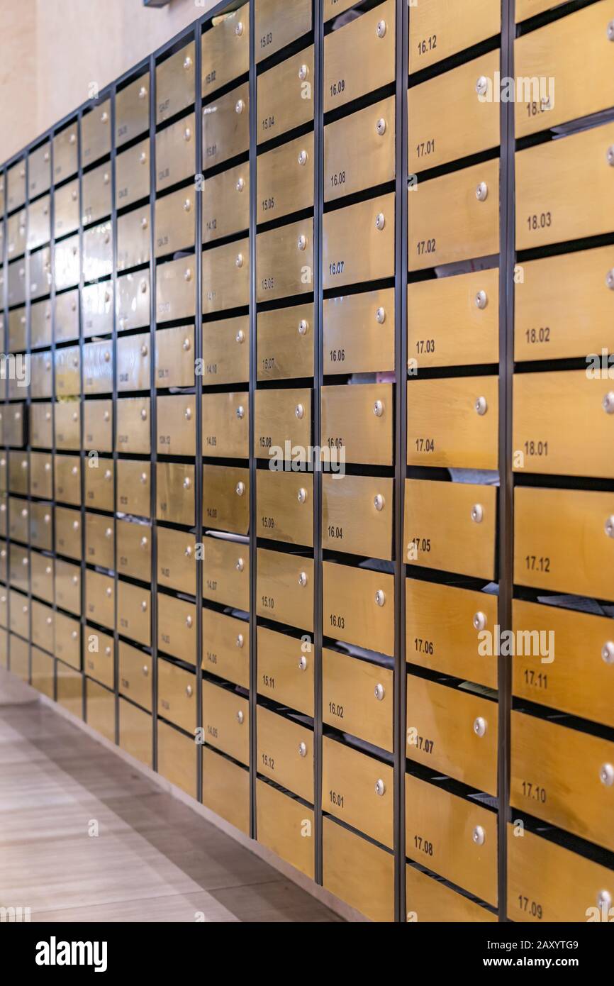 Mailbox lobby hi-res stock photography and images - Alamy