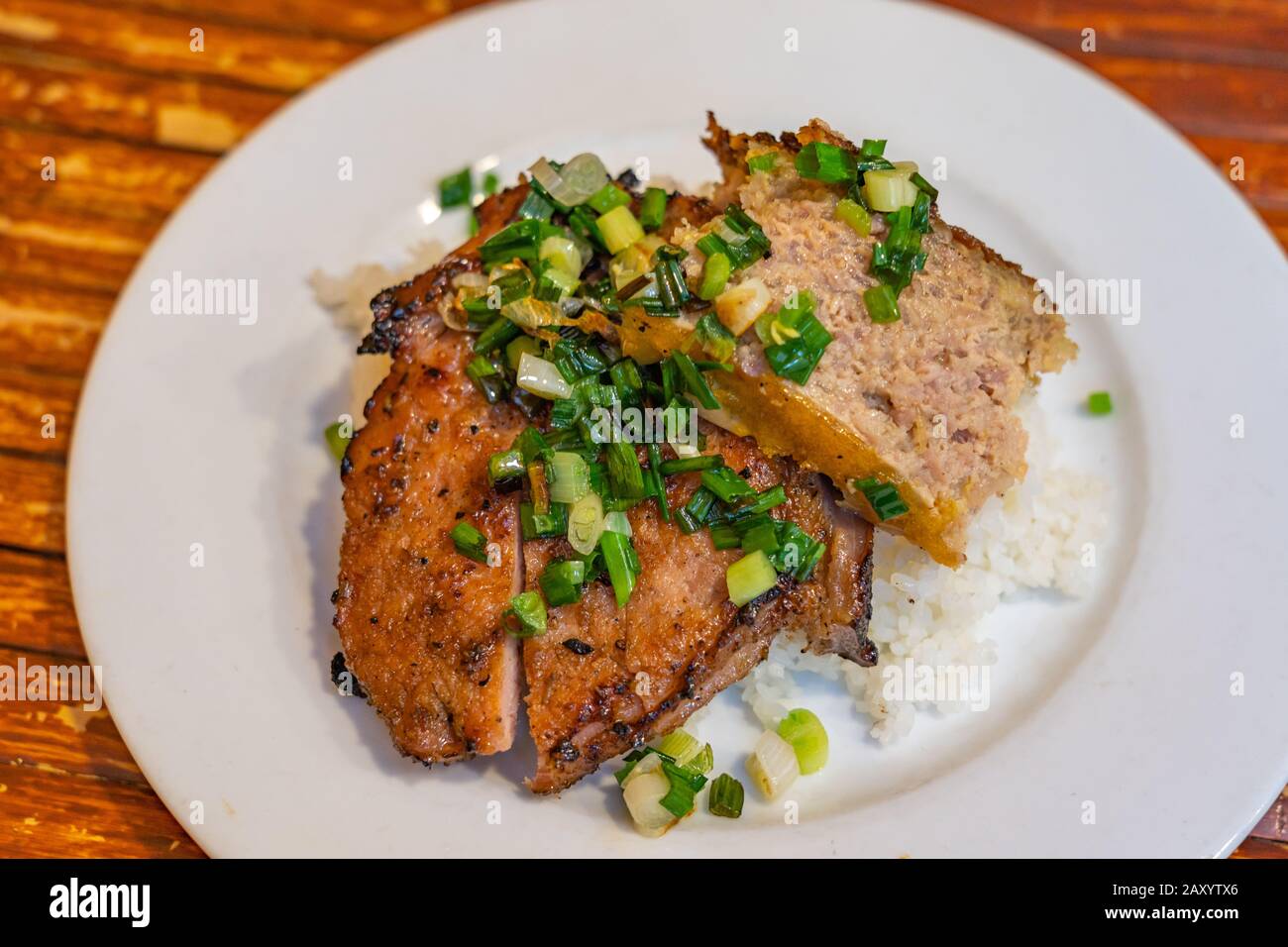 Famous, traditional Vietnamese cuisine - Com Tam broken rice Stock ...