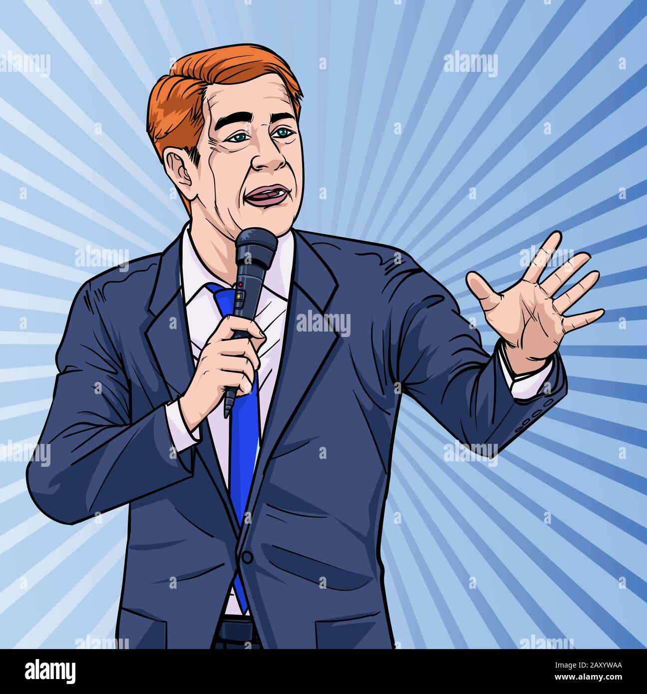 Young people speaker talk Stock Vector Images - Alamy