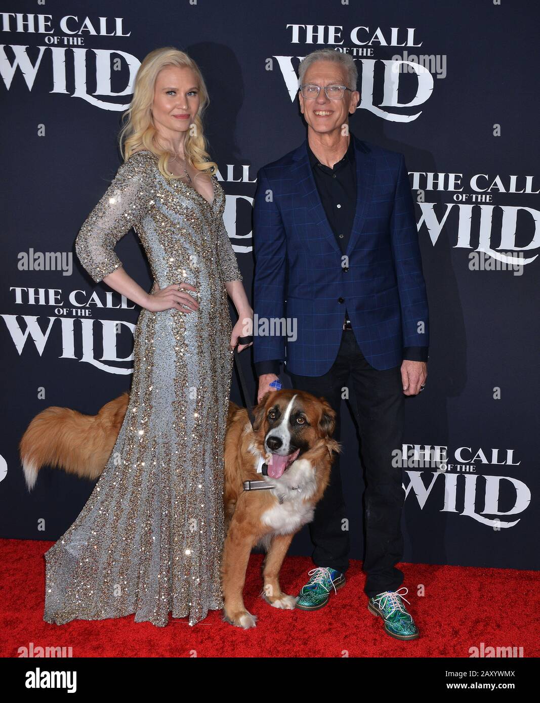 Los Angeles, USA. 13th Feb, 2020. Chris Sanders, wife Jessica Steele ...