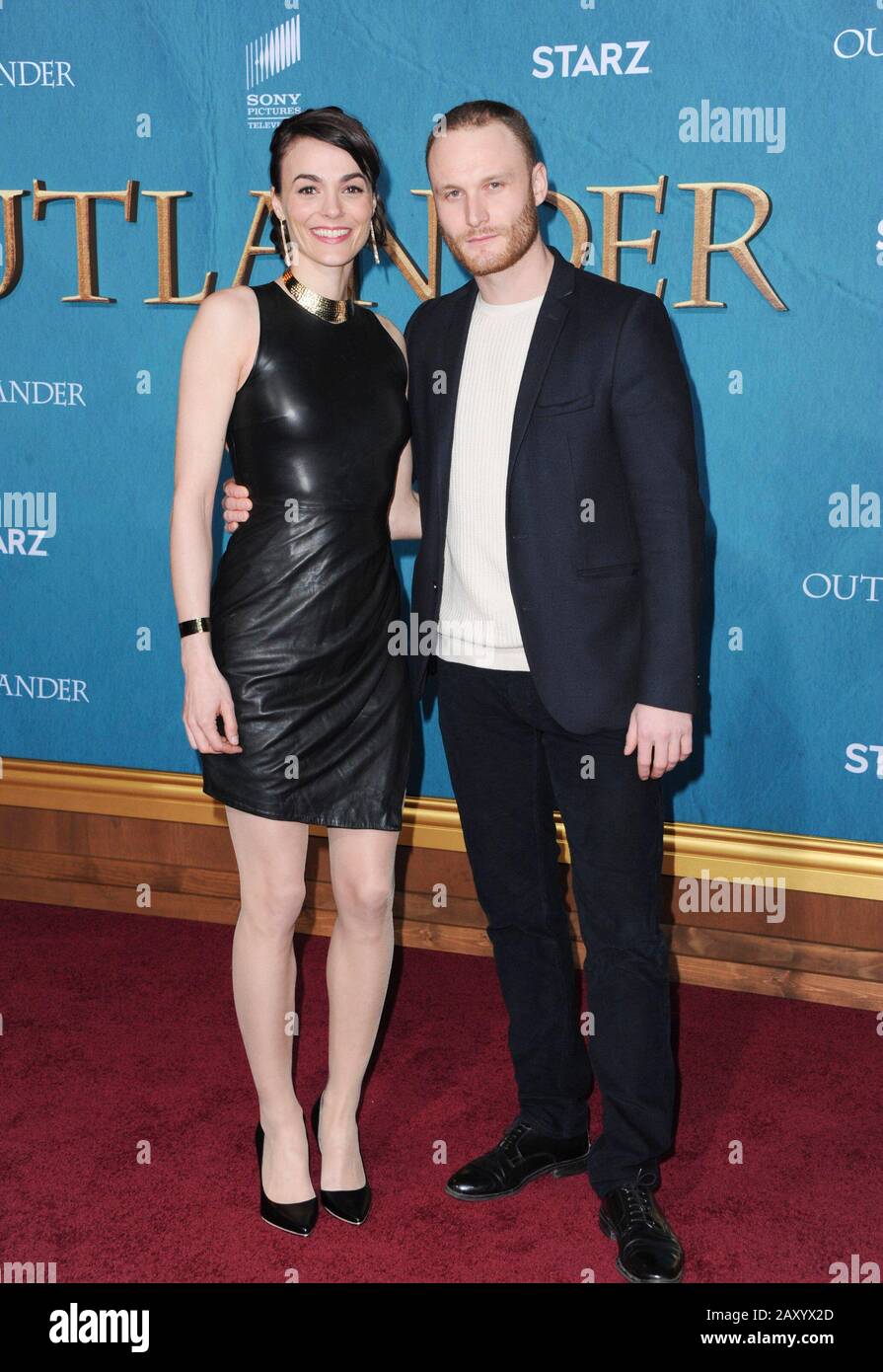 Los Angeles, CA. 13th Feb, 2020. Yan Tual, Romane Portail at arrivals ...