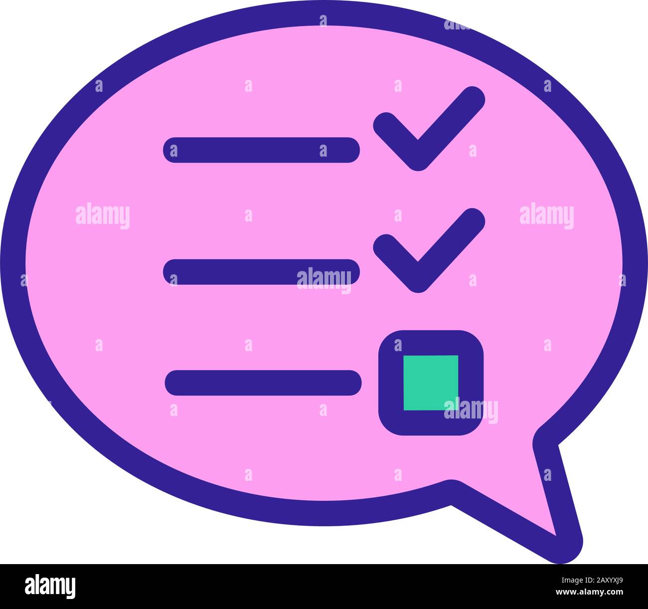 exam testing icon vector. Isolated contour symbol illustration Stock ...