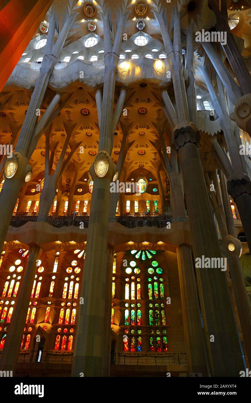 Cathedral of La Sagrada Familia. It is designed by architect Antonio ...