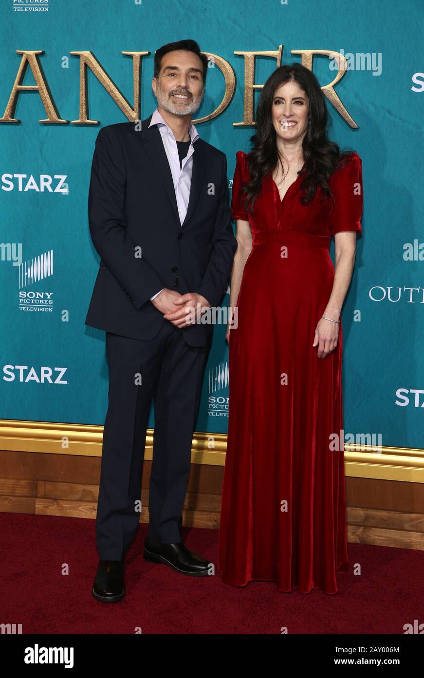 Hollywood, California, USA. 13th Feb, 2020. Matthew B. Roberts, Maril ...