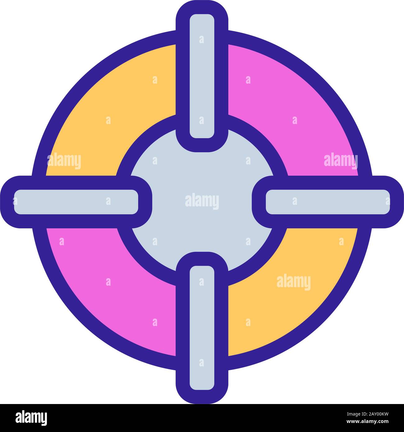 Lifeline icon vector. Isolated contour symbol illustration Stock Vector ...