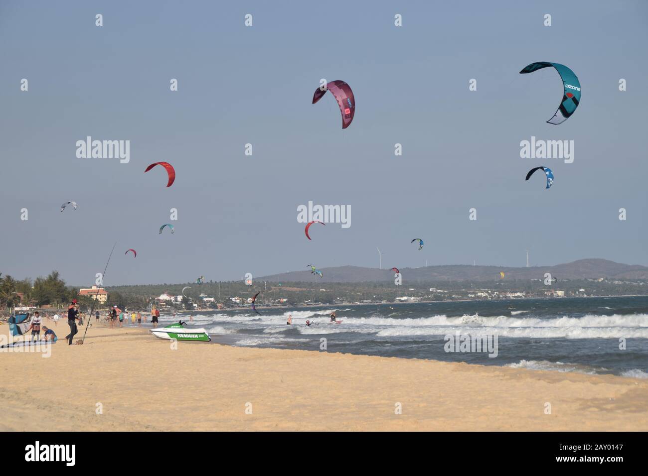 Mui Ne, Vietnam, kite surfing beach Stock Photo - Alamy